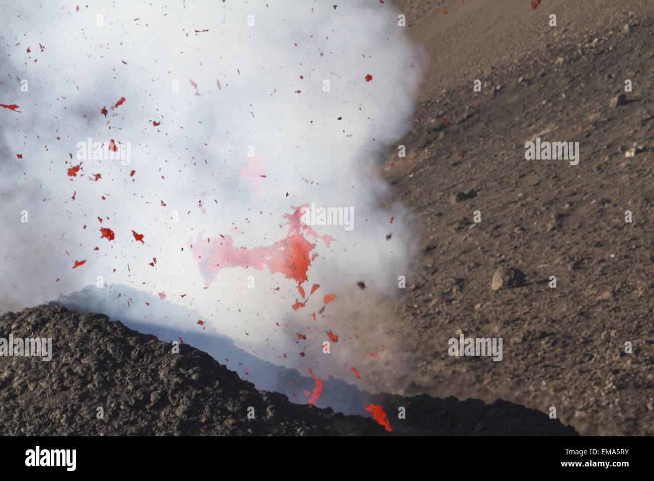 Close up lava in air Stock Photo - Alamy