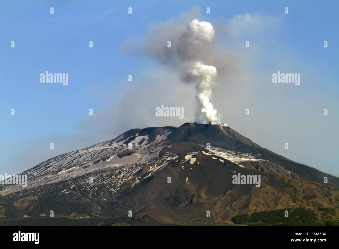 Volcanic plume ash Stock Photo - Alamy