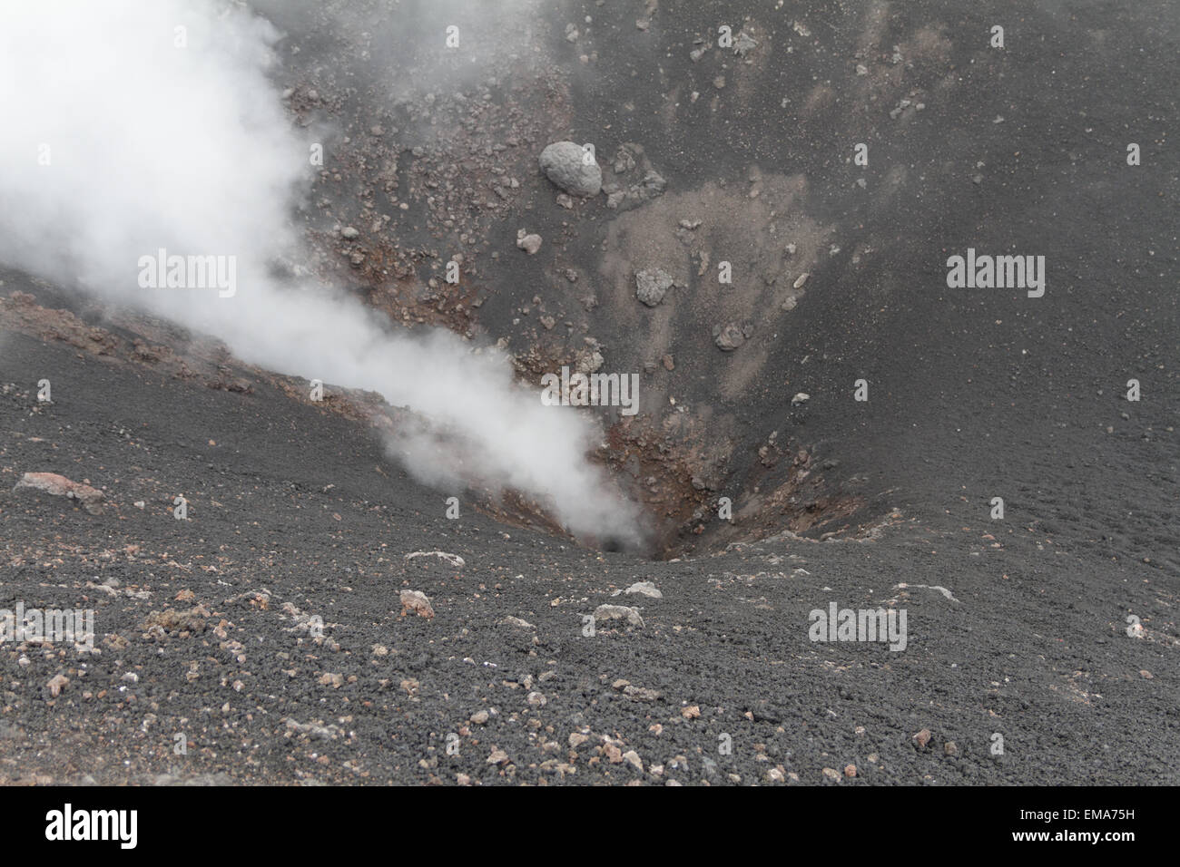 Volcanic Gas emission Stock Photo - Alamy