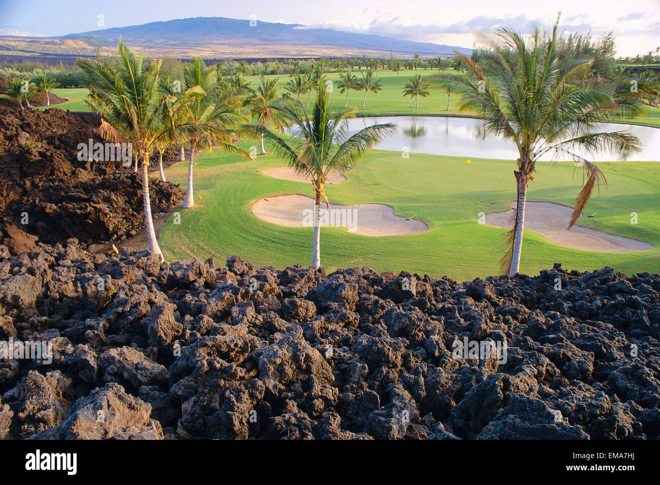 Hawaii golf mauna hi-res stock photography and images - Alamy