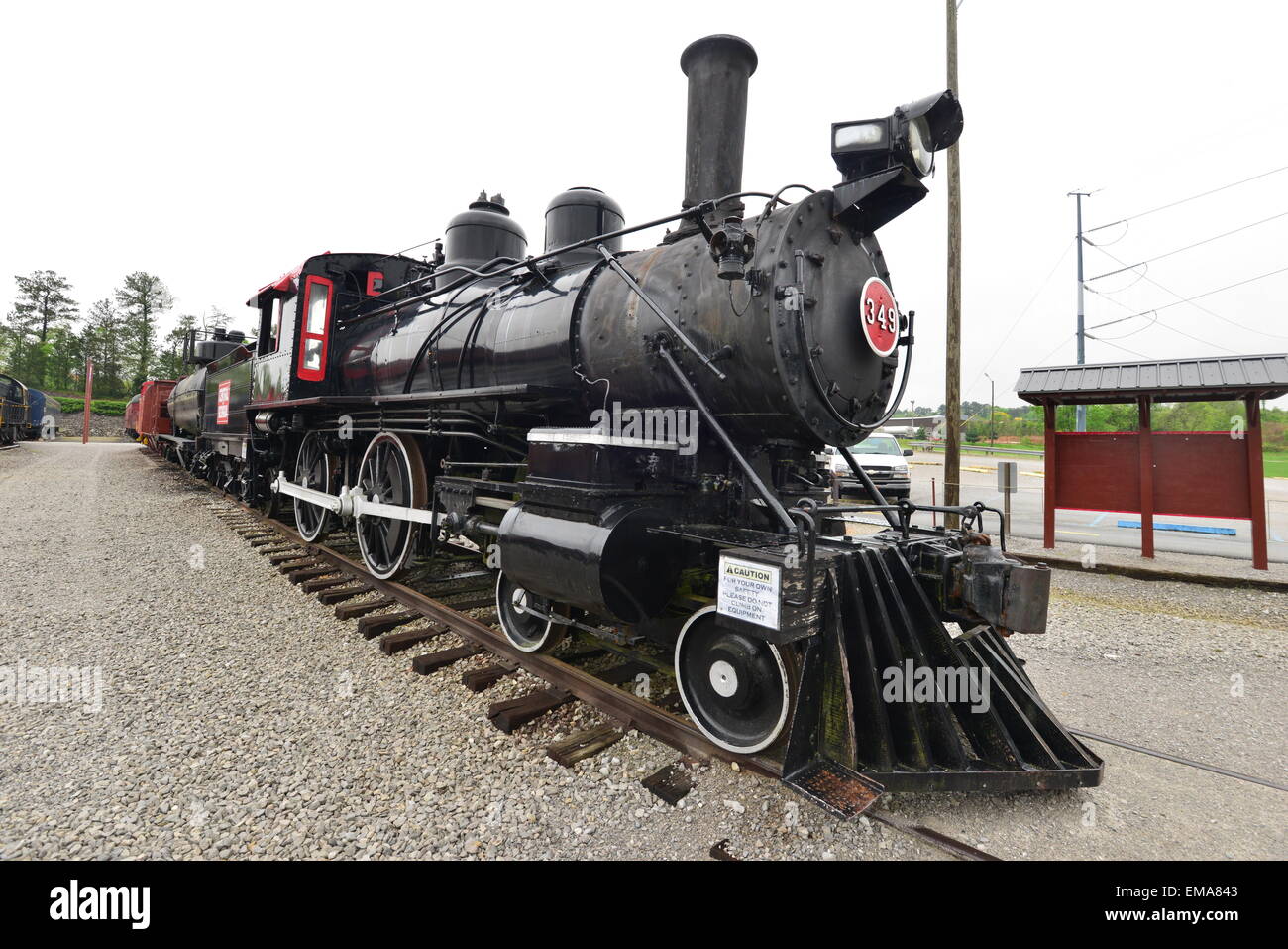Steam Locomotive at the Chattanooga Railway Museum Stock Photo - Alamy