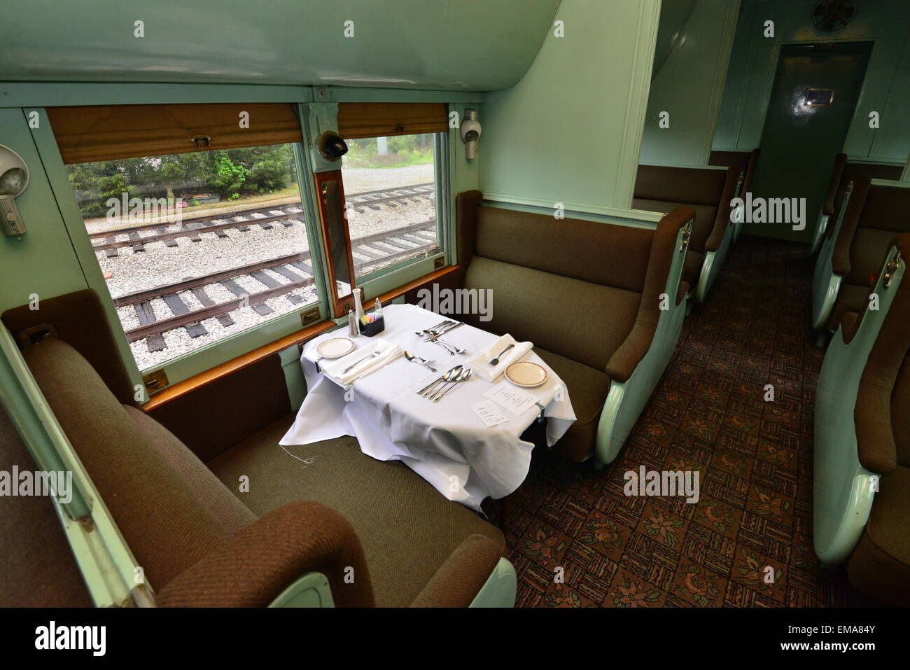 American Pullman car at a train museum Stock Photo - Alamy