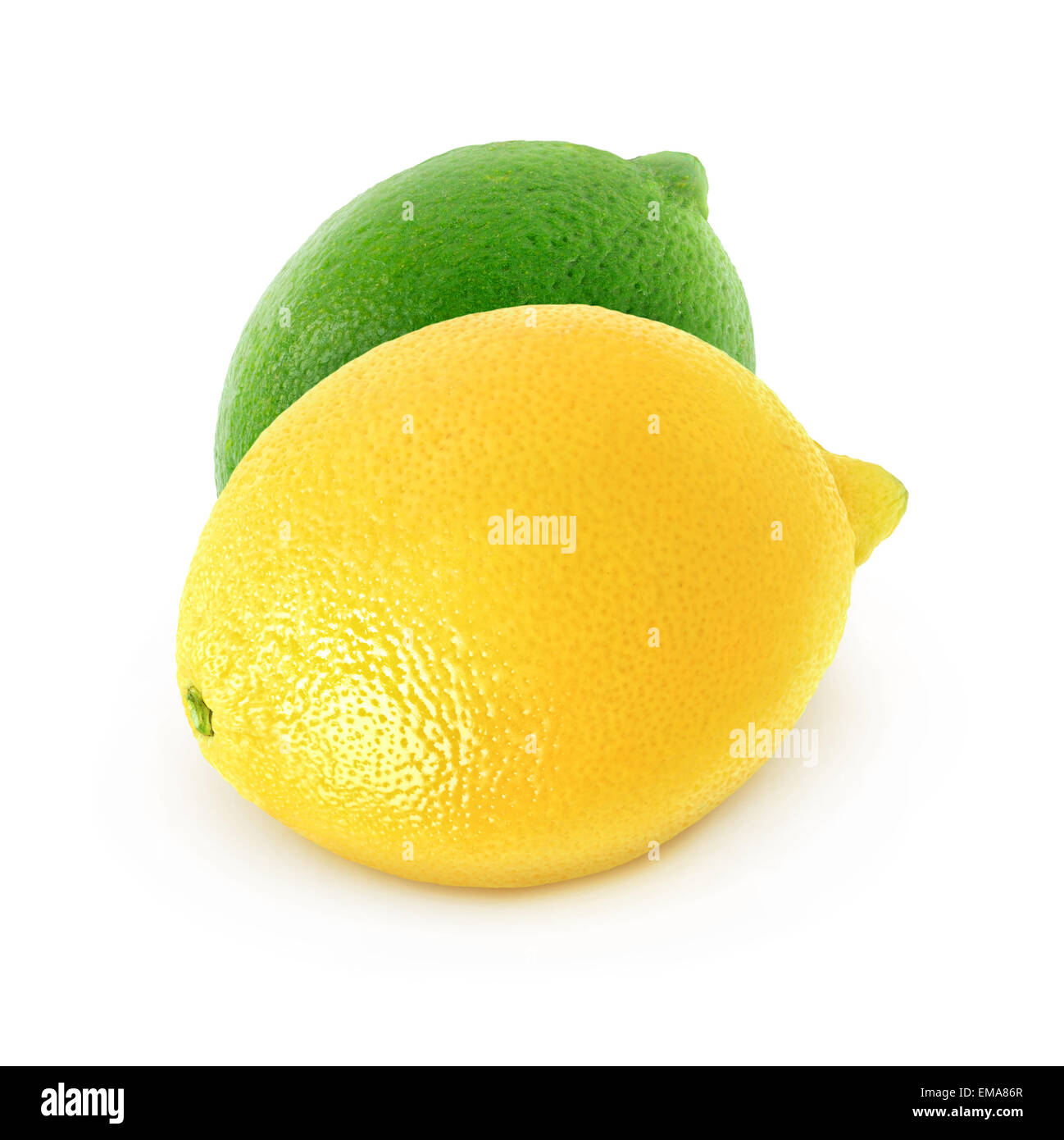 Fresh citrus fruits on white background Stock Photo - Alamy