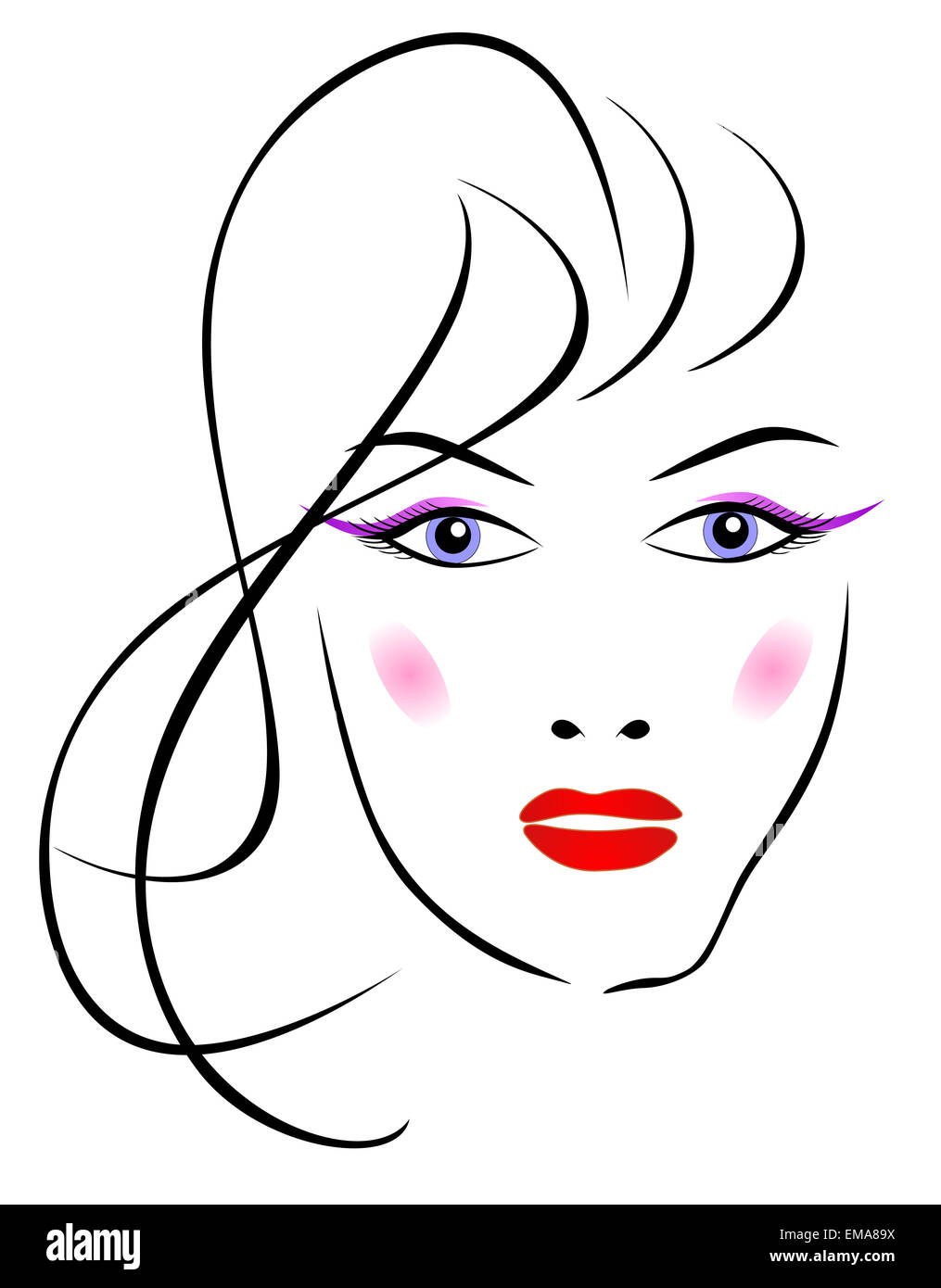 Very beautiful girl Cut Out Stock Images & Pictures - Alamy