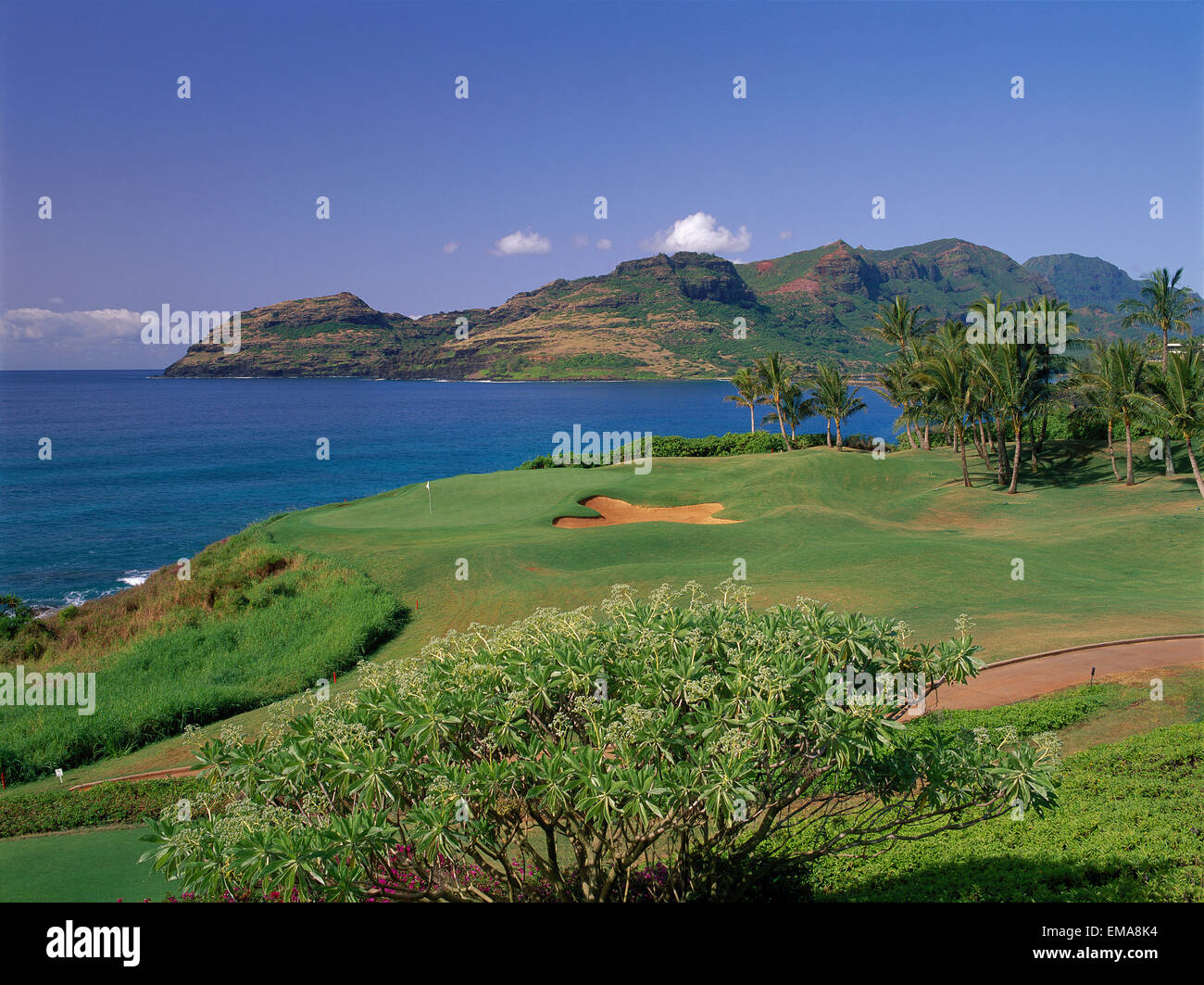 Hawaii, Kauai, Lihue, Kauai Lagoons Resort, Kiele Golf Course, 13Th ...