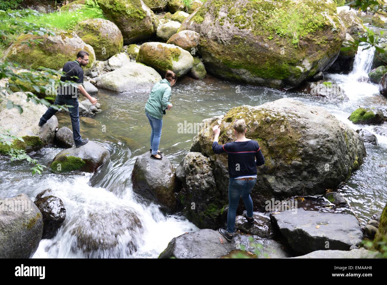 Georgia countryside pool in stream Stock Photo - Alamy