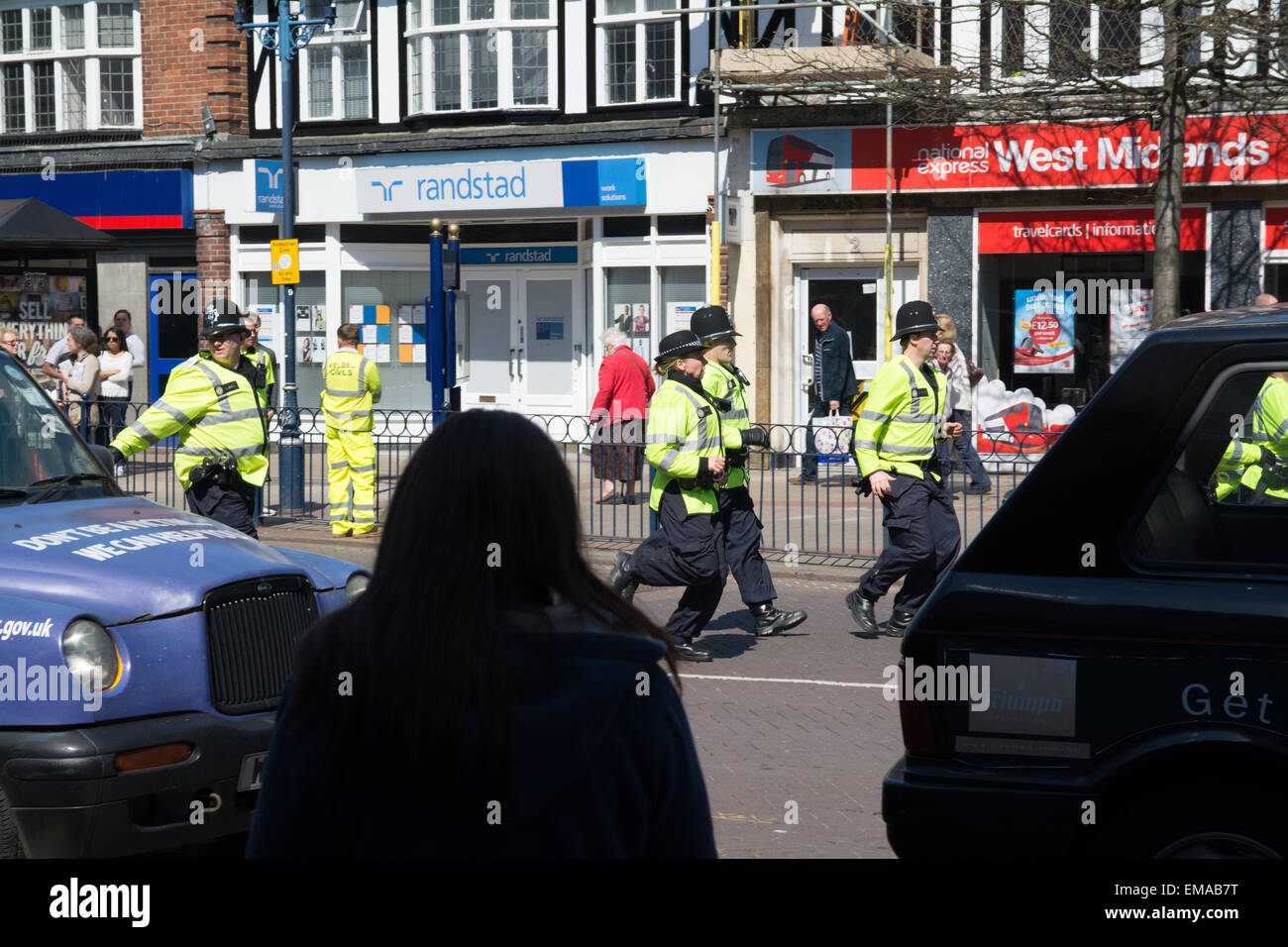 Solihull, West Midlands, UK. 18th April, 2015. The EDL - English ...
