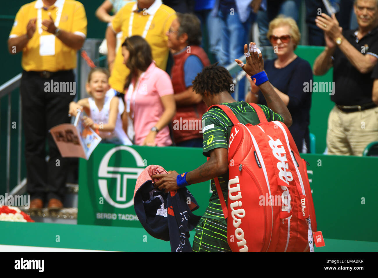 Monte Carlo, Monaco, 18th April, 2015. Gael Monfils lost in the S Final ...