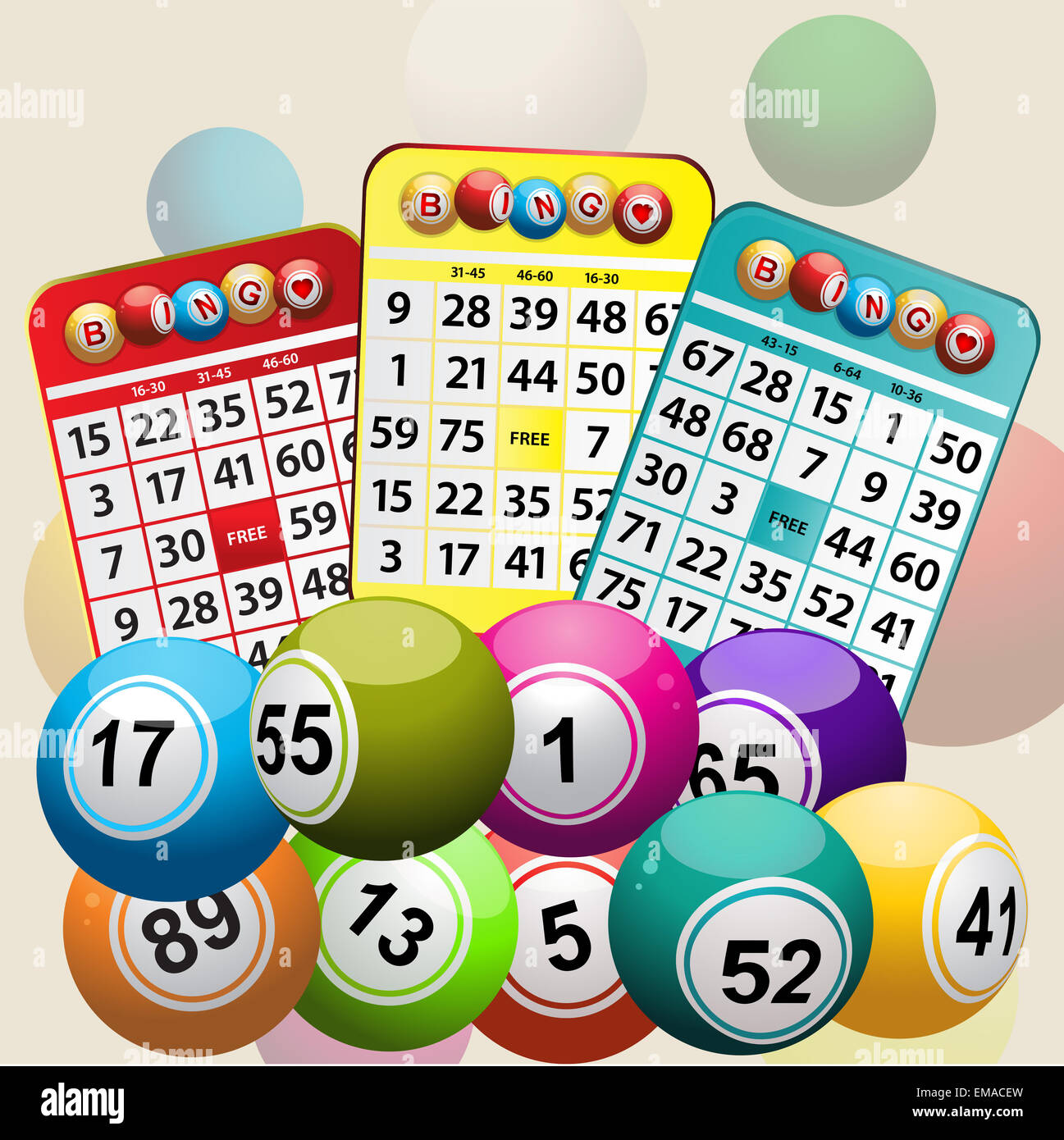 Bingo balls hi-res stock photography and images - Alamy