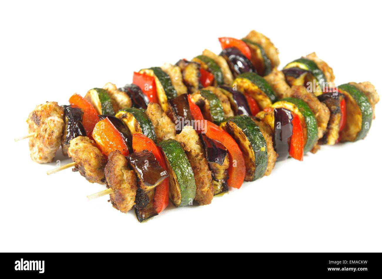 baked tasty barbecue on white background Stock Photo - Alamy