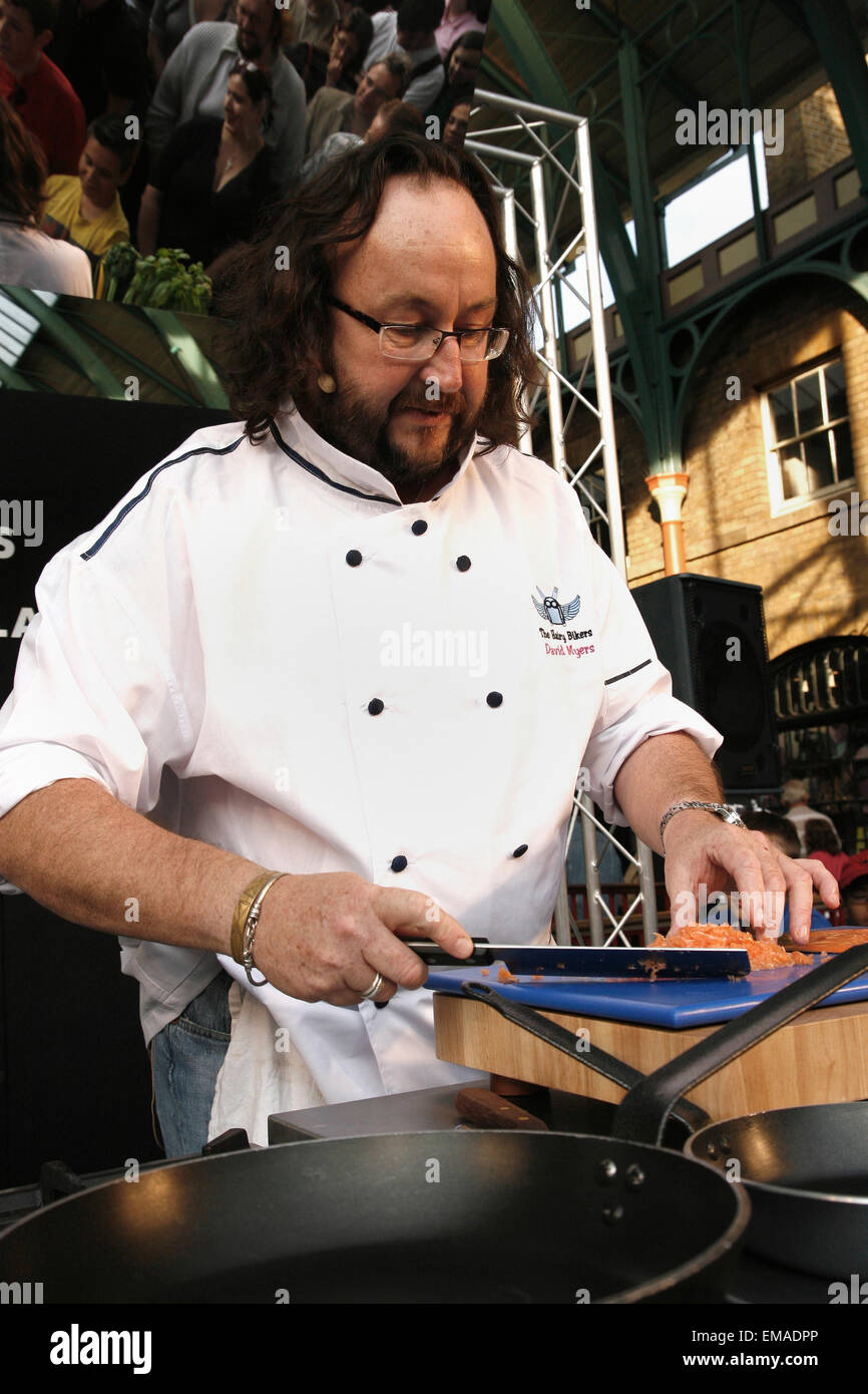TV chefs The Hairy Bikers David Myers in Covent Garden London Stock ...