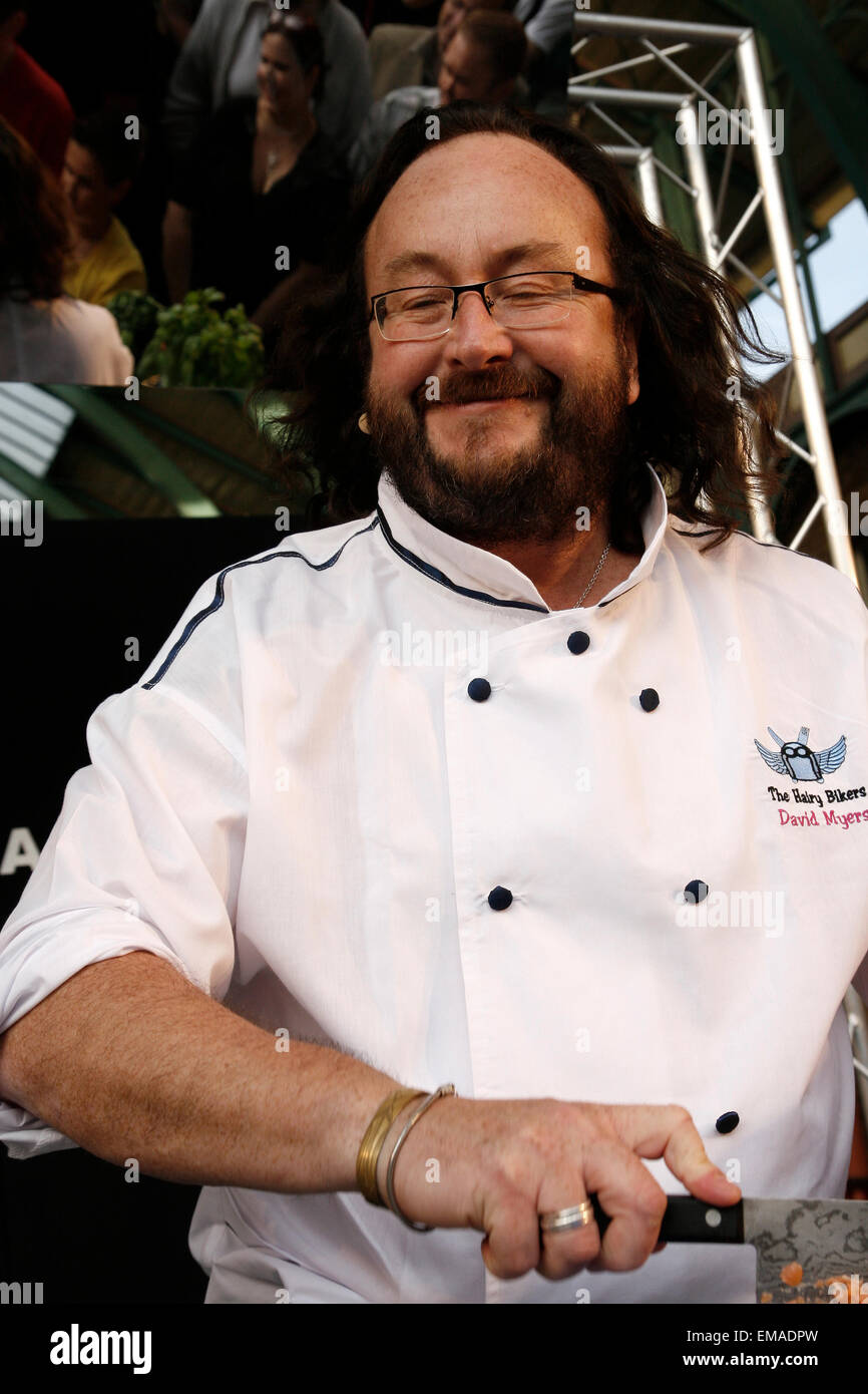TV chefs The Hairy Bikers David Myers in Covent Garden London Stock ...