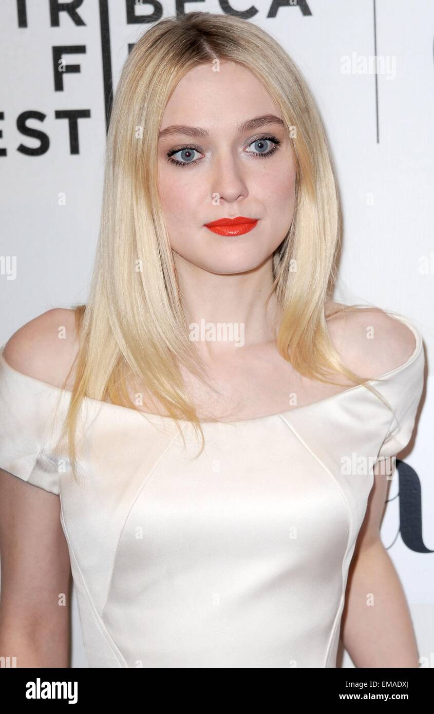 New York, NY, USA. 17th Apr, 2015. Dakota Fanning at arrivals for ...