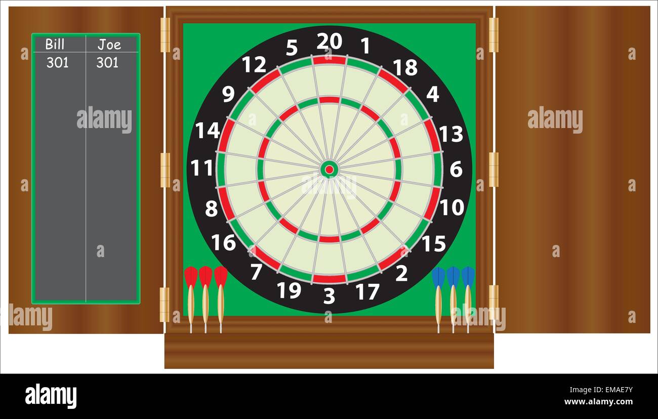Numbers in darts Stock Vector Images - Alamy