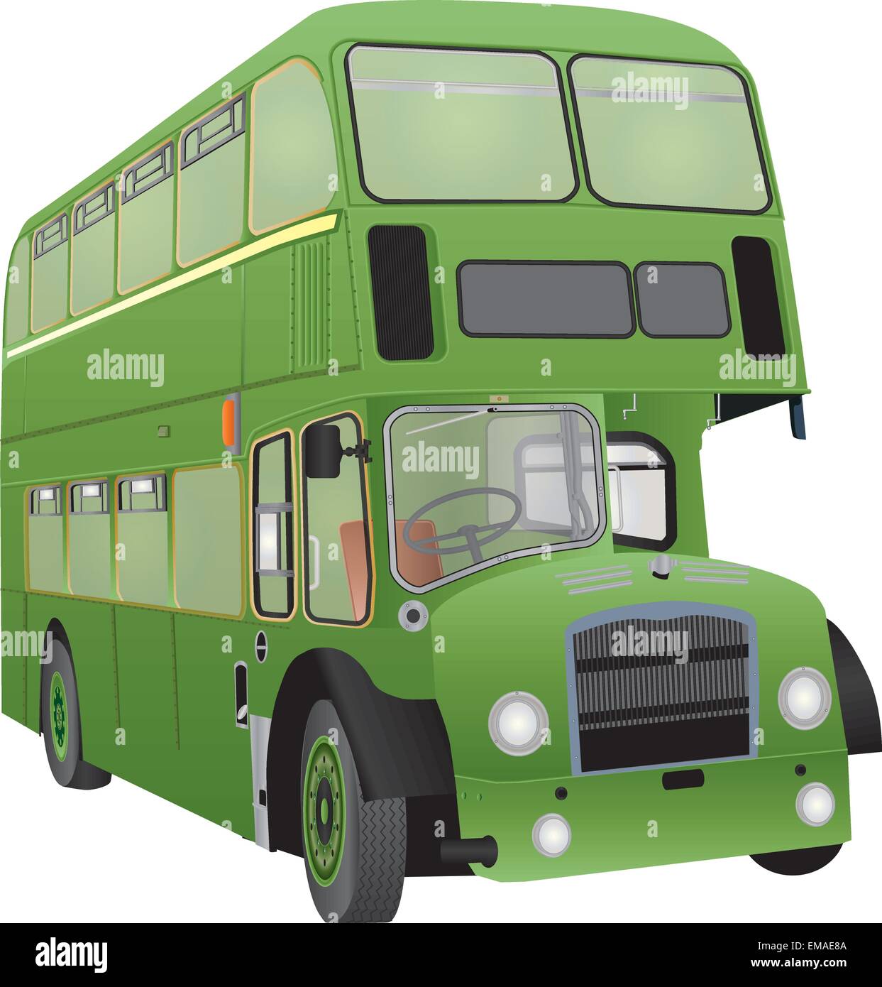 Green vintage bus hi-res stock photography and images - Alamy