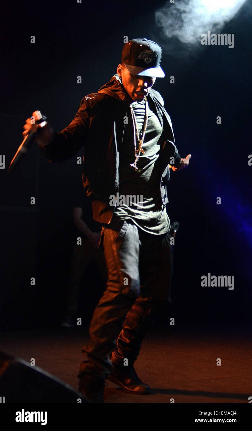 American rapper Kid Ink (nee Brian Todd Collins) performs at Vicar ...