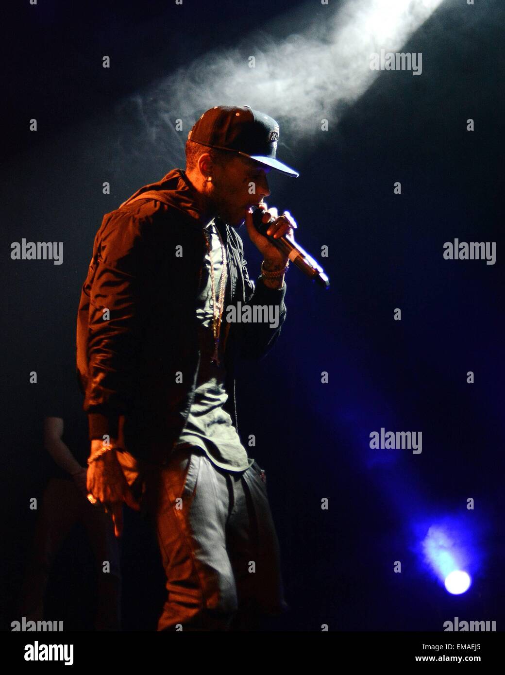 American rapper Kid Ink (nee Brian Todd Collins) performs at Vicar ...