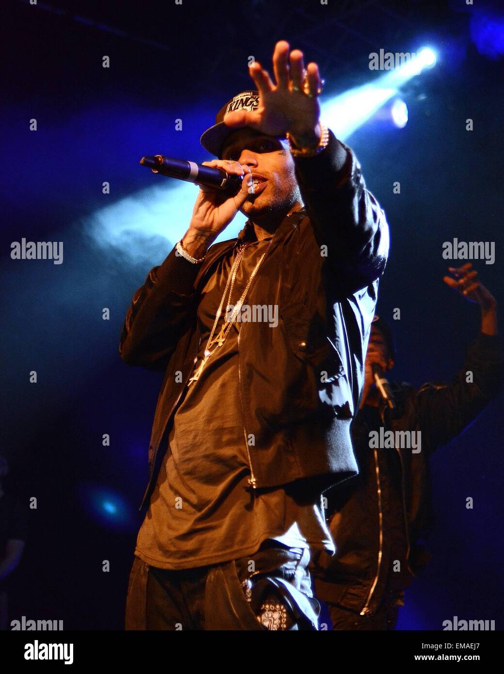 American rapper Kid Ink (nee Brian Todd Collins) performs at Vicar ...