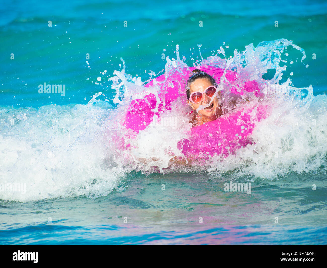 Blue innertube hi-res stock photography and images - Alamy