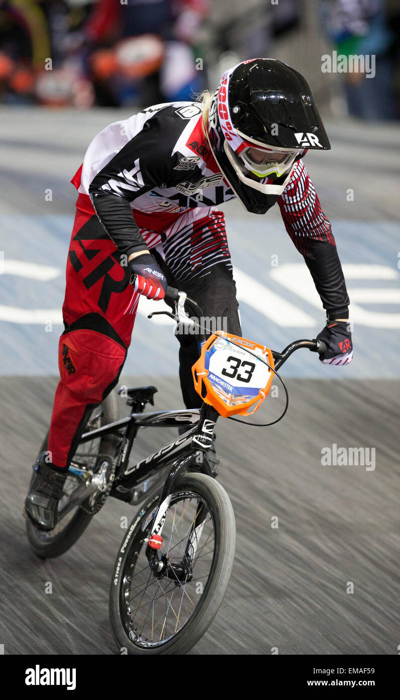 Manchester, UK. 18th Apr, 2015. UCI BMX Supercross World Cup. Day One ...