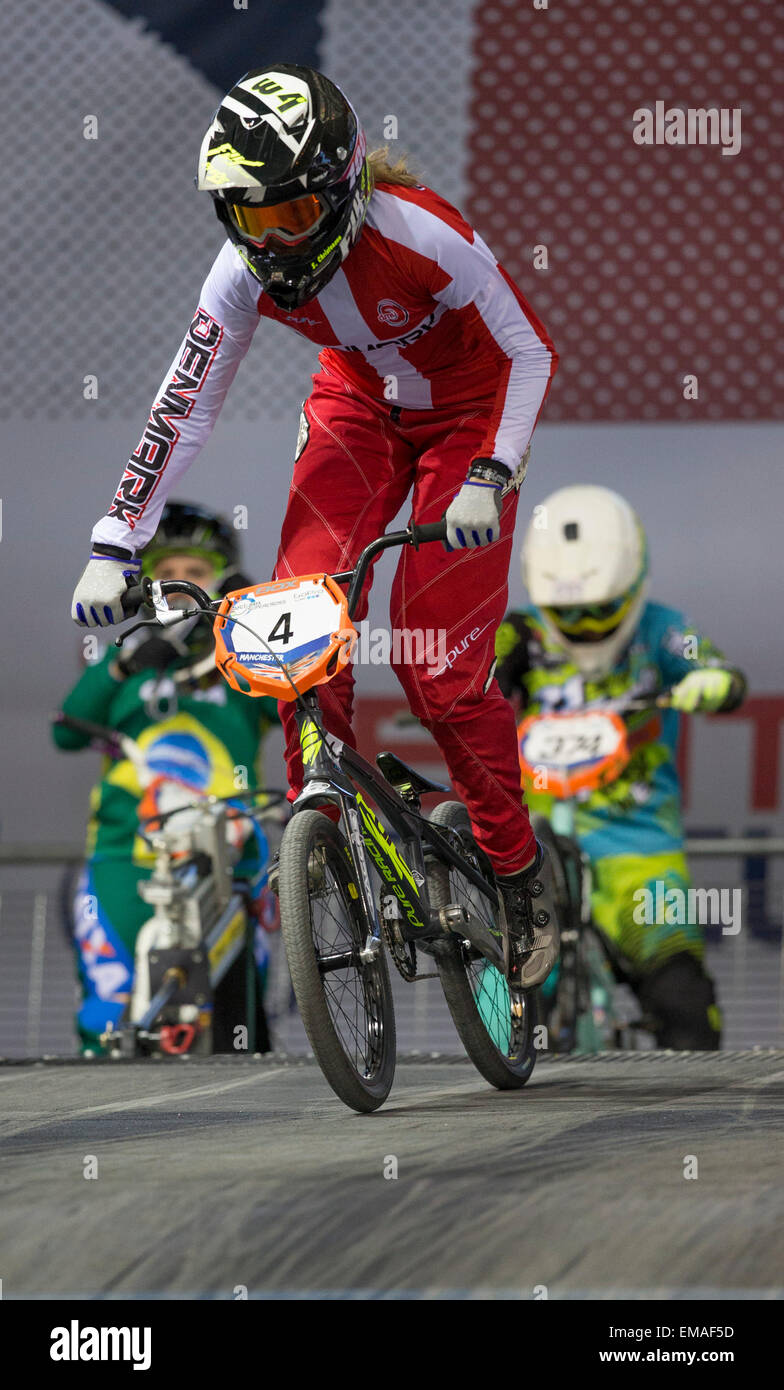Manchester, UK. 18th Apr, 2015. UCI BMX Supercross World Cup. Day One ...