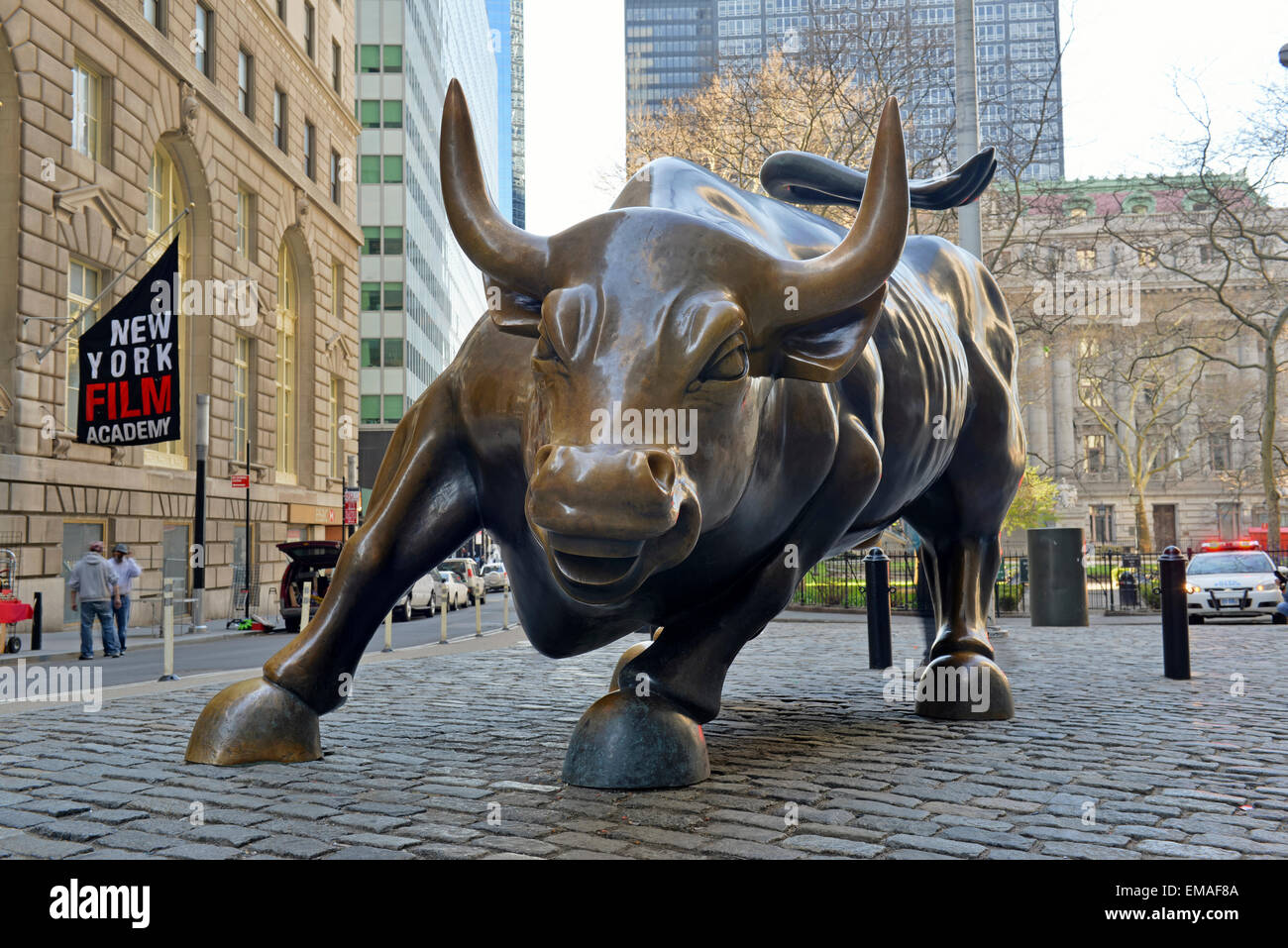 Wall Street Charging Bull, New York City Stock Photo - Alamy