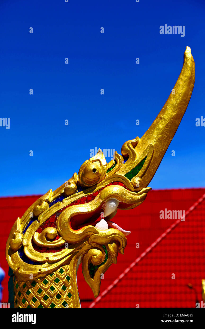 kho samui bangkok in thailand incision of the buddha gold temple Stock ...