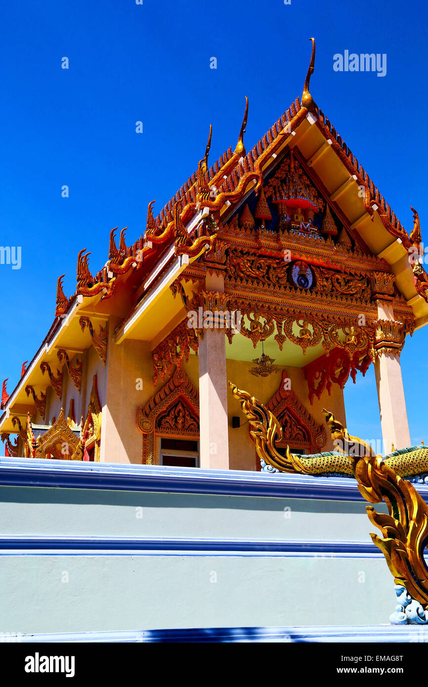 kho samui bangkok in thailand incision of the buddha gold temple Stock ...