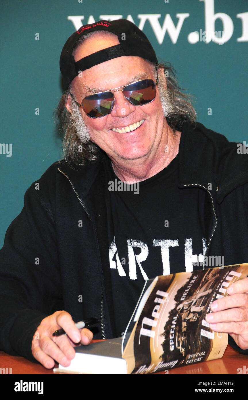 Neil Young signs copies of his book 'Special Deluxe: A Memoir of Life ...