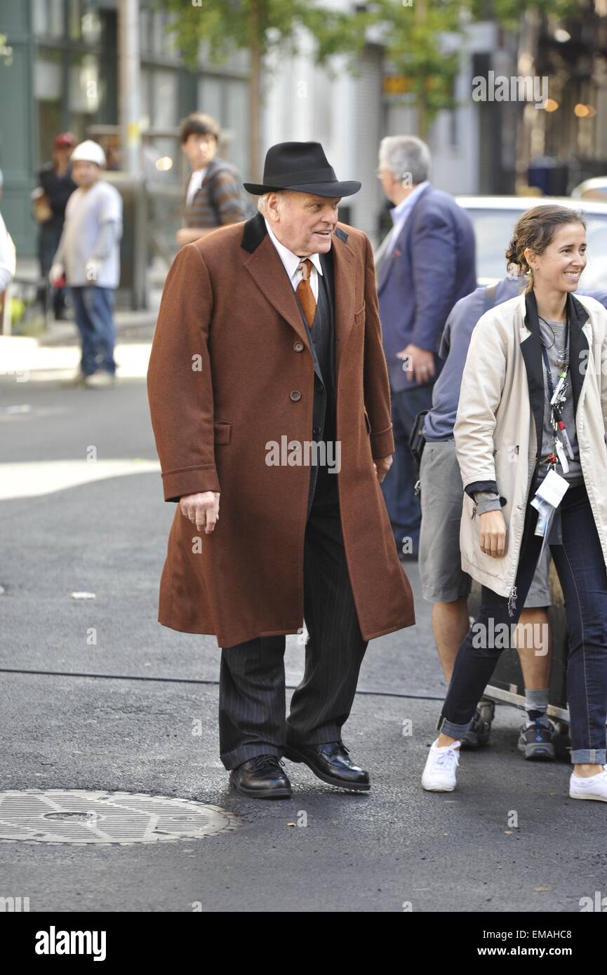 Filming scenes on the set of 'Public Morals' Featuring: Neal McDonough ...