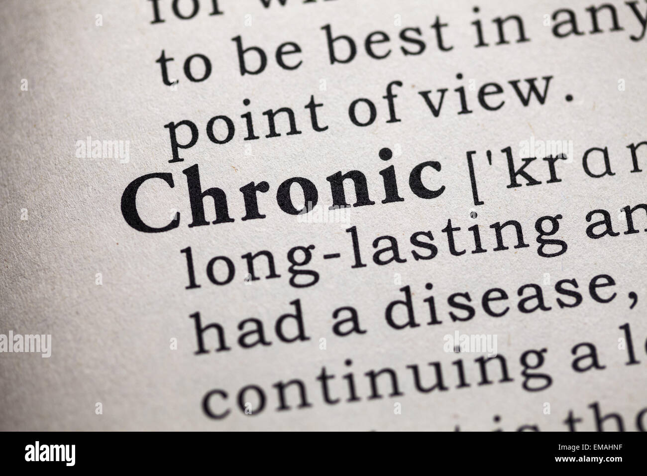 Chronic hi-res stock photography and images - Alamy