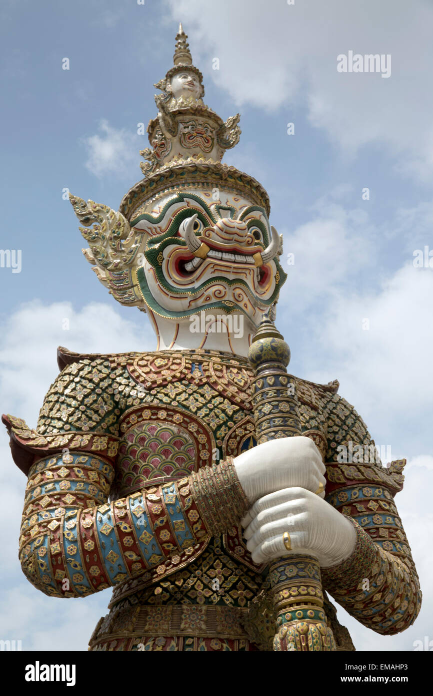 Daemon statue within the Grand Palace in Bangkok Stock Photo - Alamy