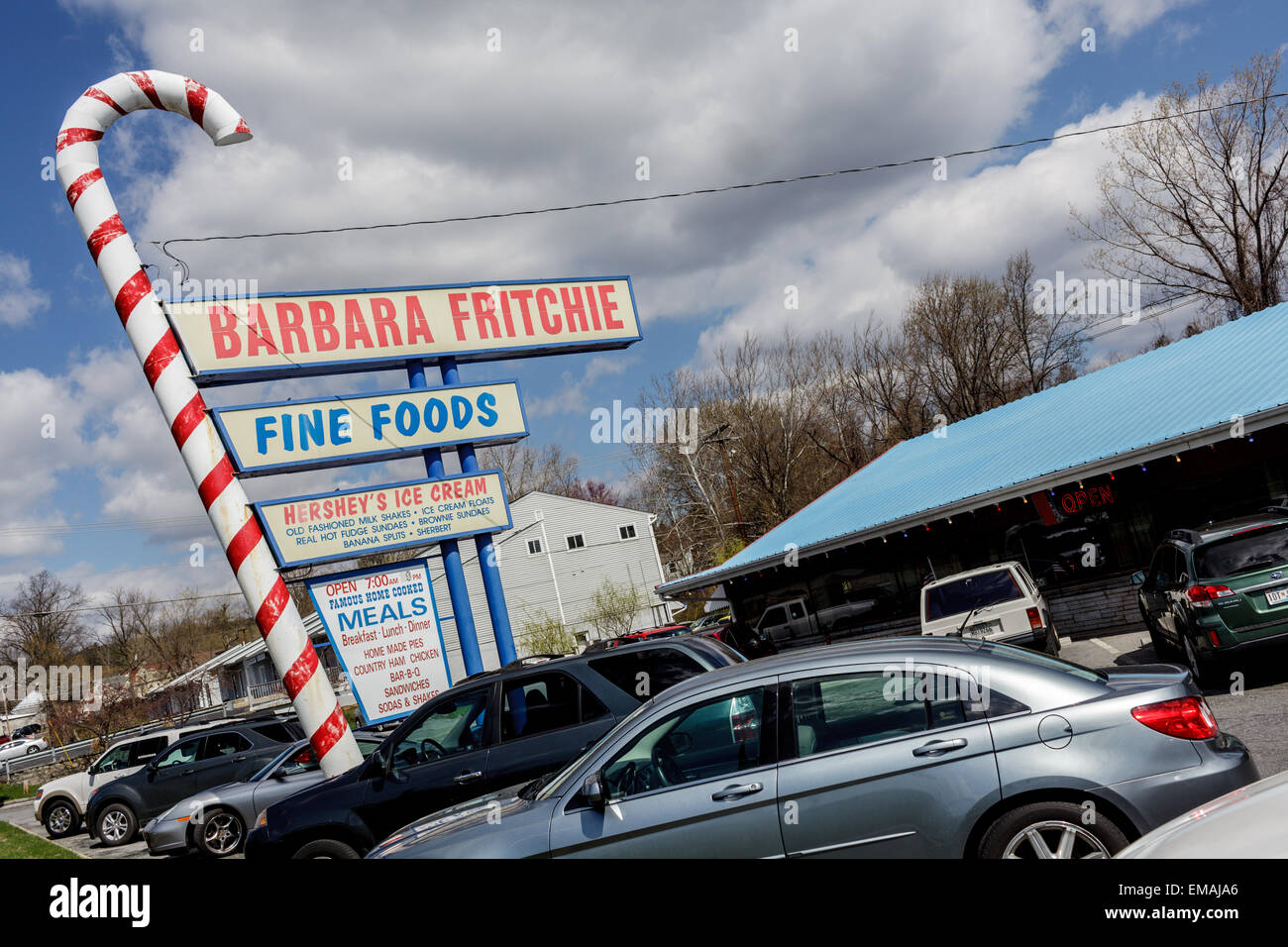 Barbara Fritchie House, landmark eatery in Frederick, Maryland Stock ...