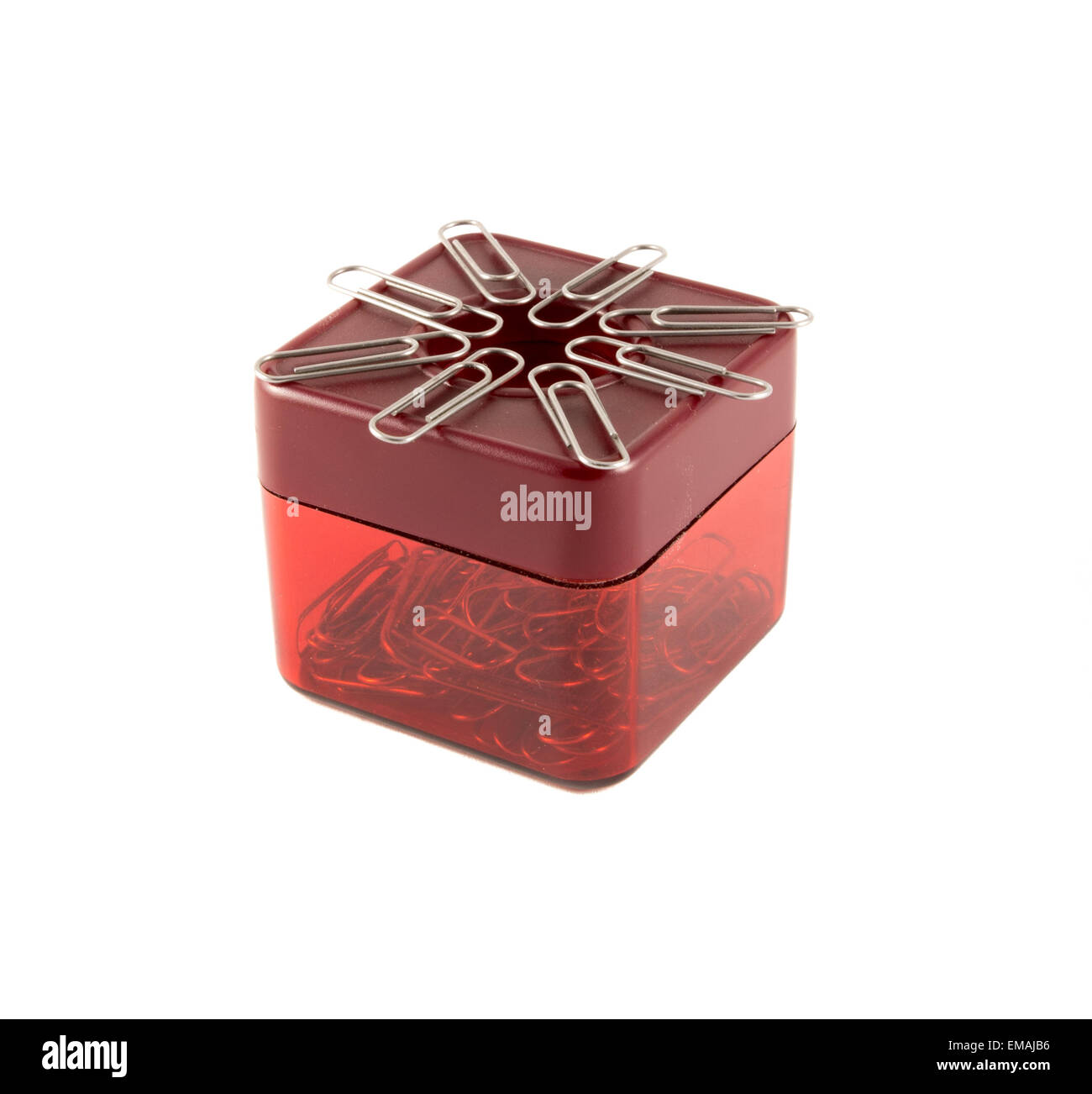 box for paper clips Stock Photo - Alamy