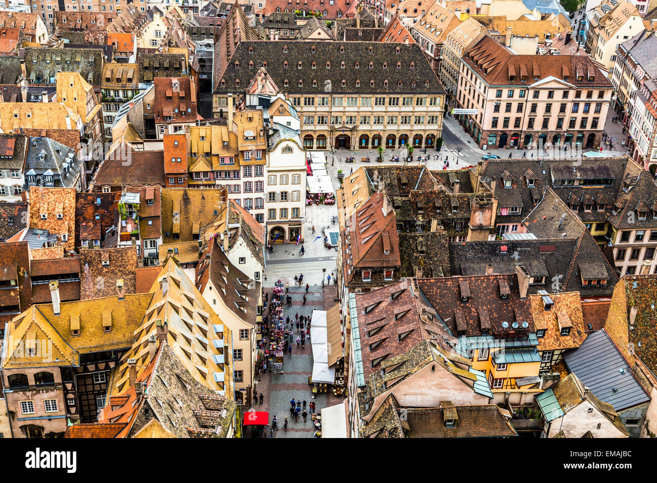 Strasbourg cathedral aerial hi-res stock photography and images - Alamy