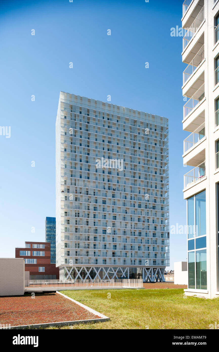 Belgium, Antwerp, towers at Park Spoor Noord Stock Photo - Alamy