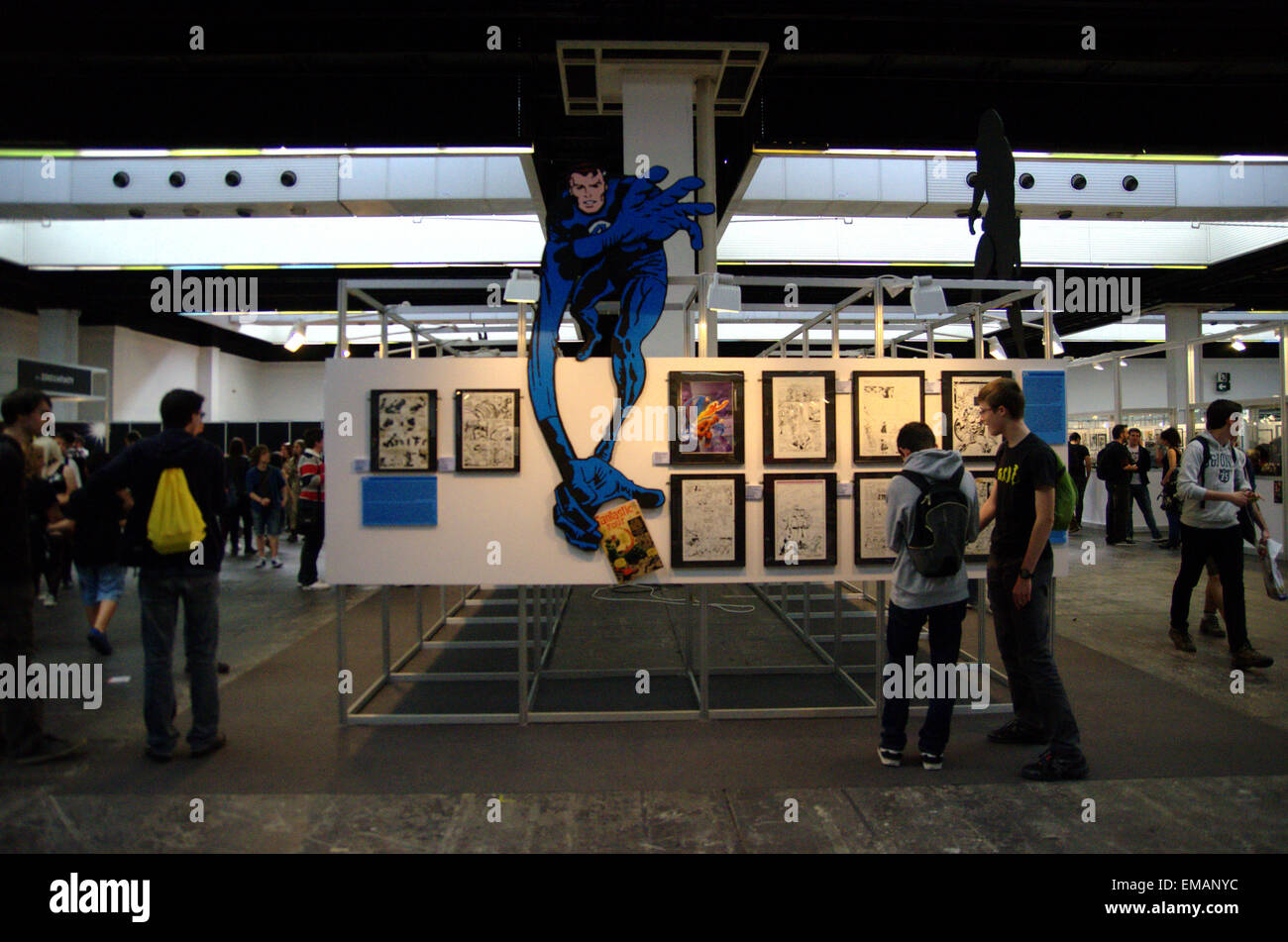 Barcelona, Spain. 18th April, 2015. 'The Fanstastic Four' exhibiton in ...