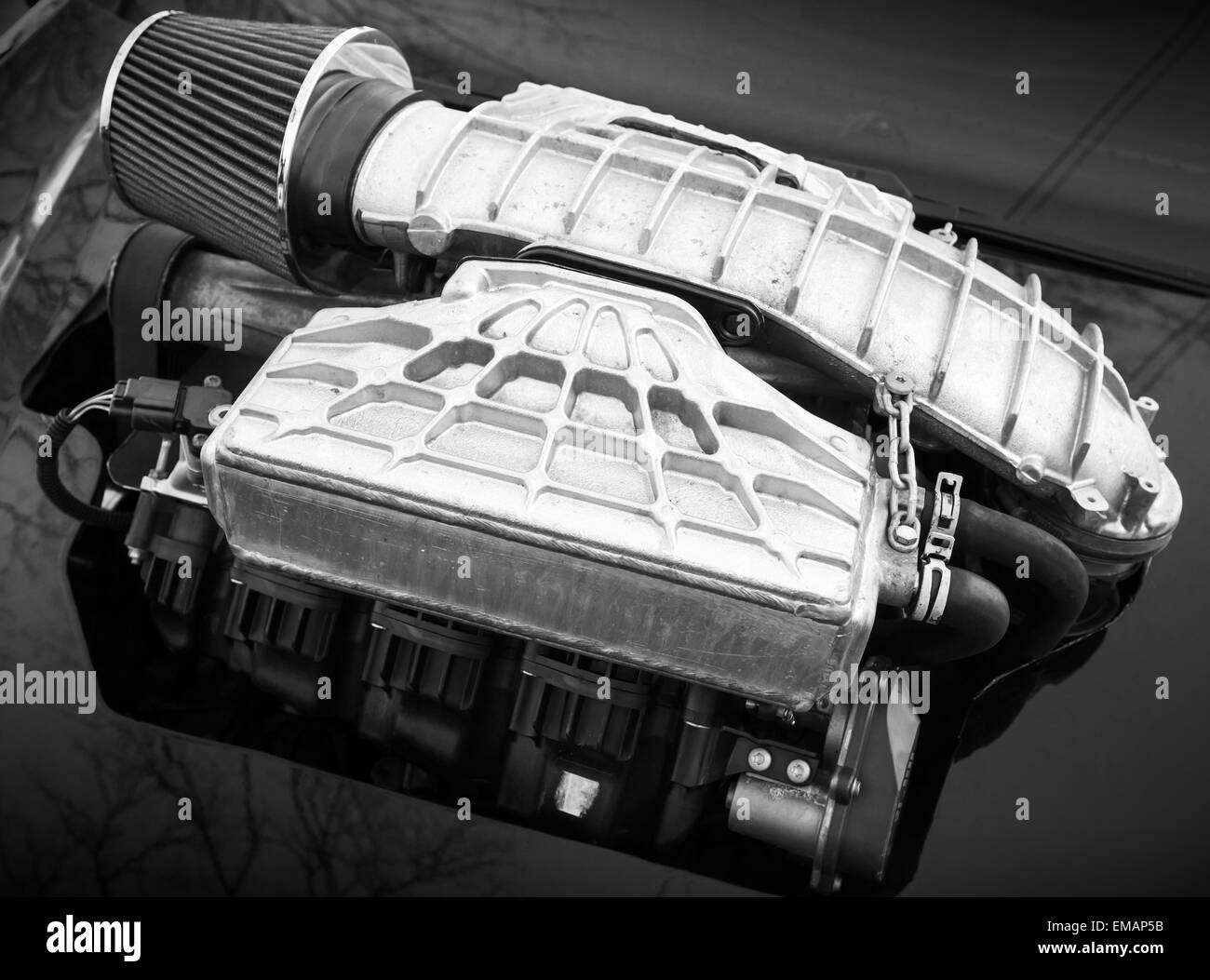 Hot rod car Black and White Stock Photos & Images - Alamy