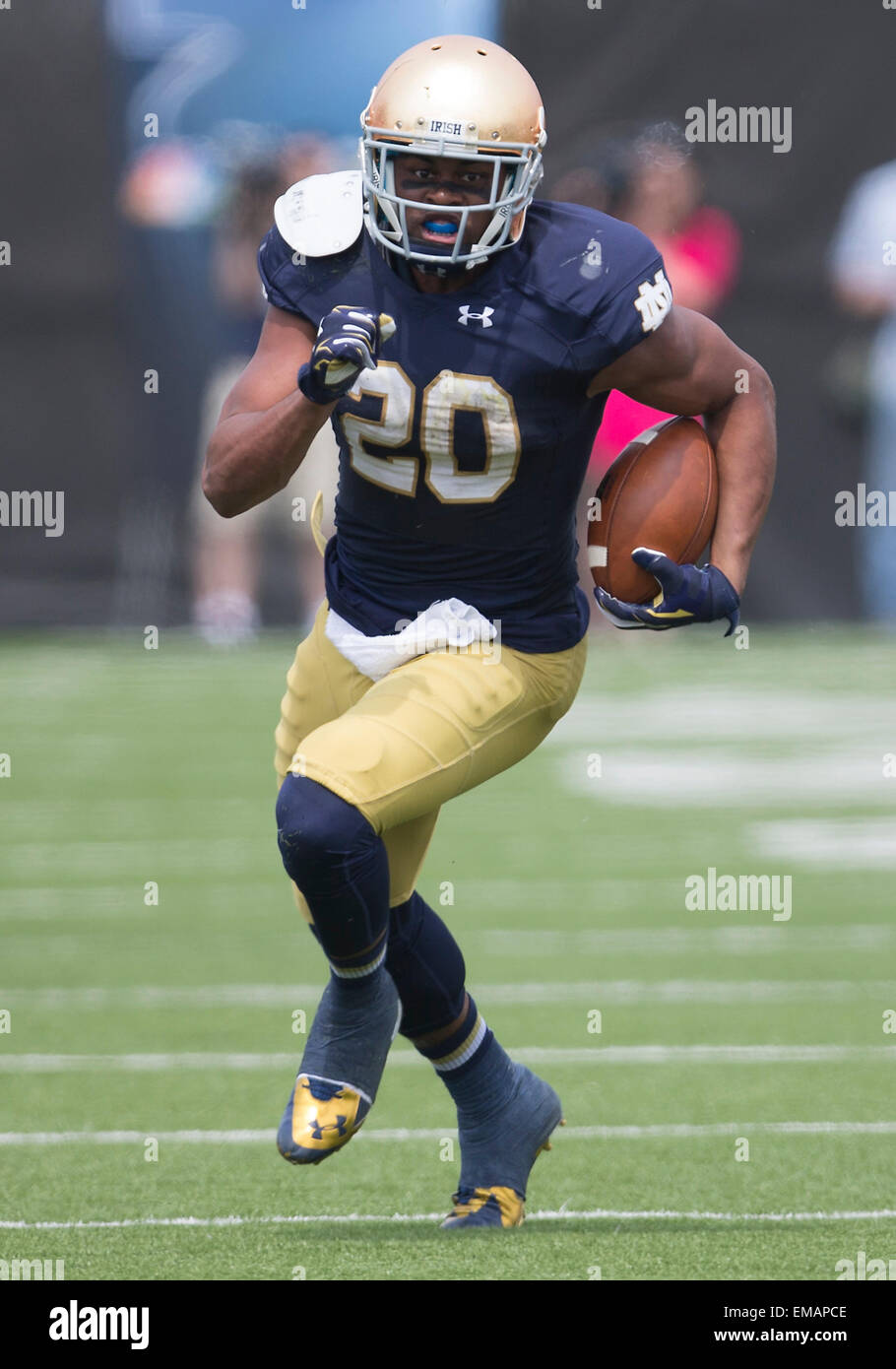 South Bend, Indiana, USA. 18th Apr, 2015. Notre Dame wide receiver C.J ...
