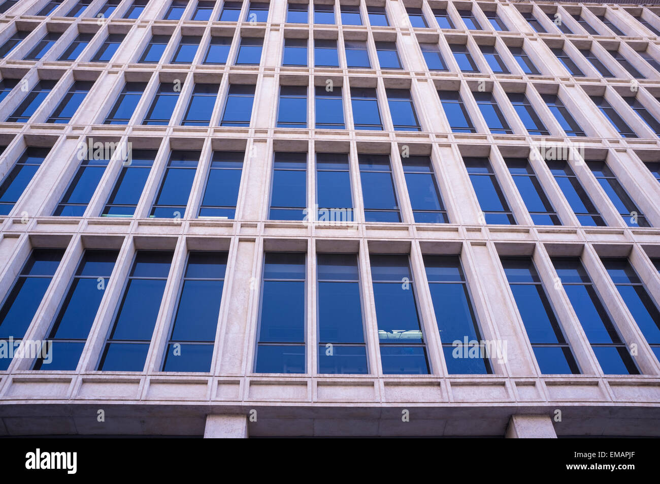 Full frame take of the facade of a modern office building Stock Photo ...