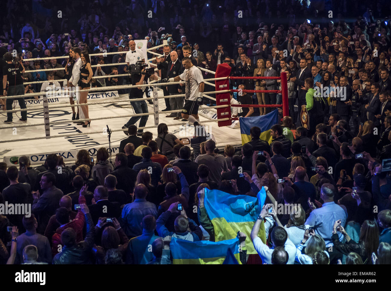 Alexander Usyk comes to fight. 18th Apr, 2015. -- Ukrainian boxer ...