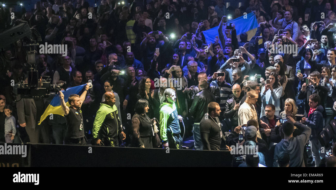 Alexander Usyk comes to fight. 18th Apr, 2015. -- Ukrainian boxer ...