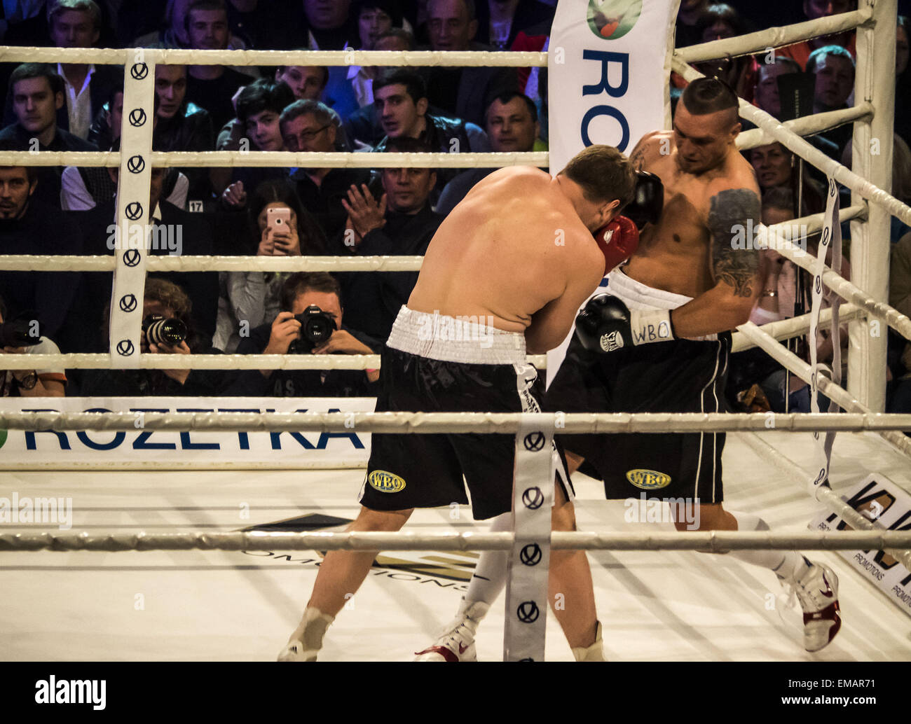 April 18, 2015 - Fight between Aleksandr Usyk and Andrei Knyazev ...