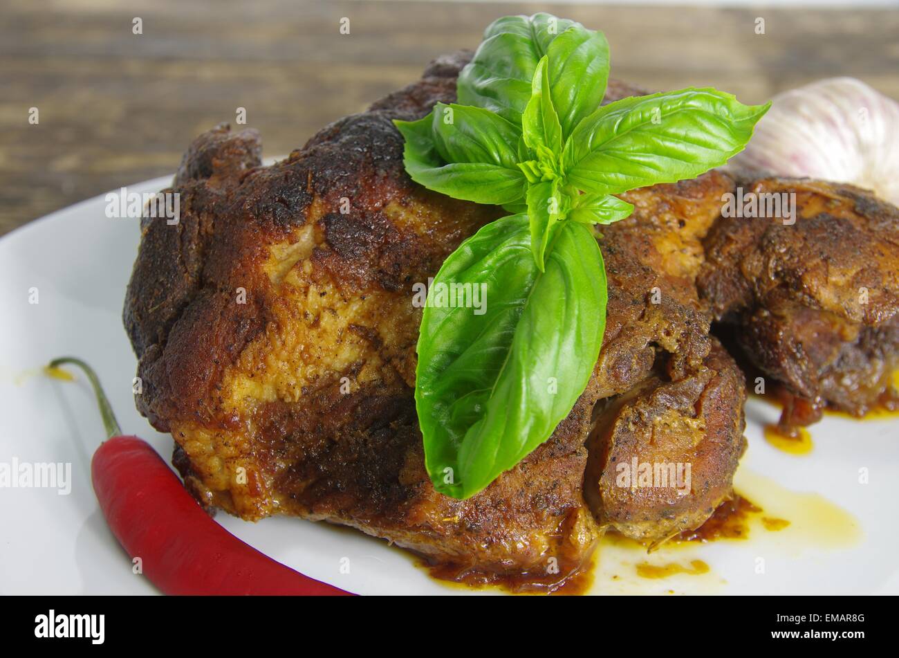roast red beef meat on white plate Stock Photo - Alamy