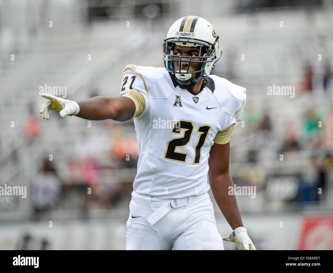 Orlando, FL, USA. 18th Apr, 2015. UCF Knights wide receiver Adrian ...