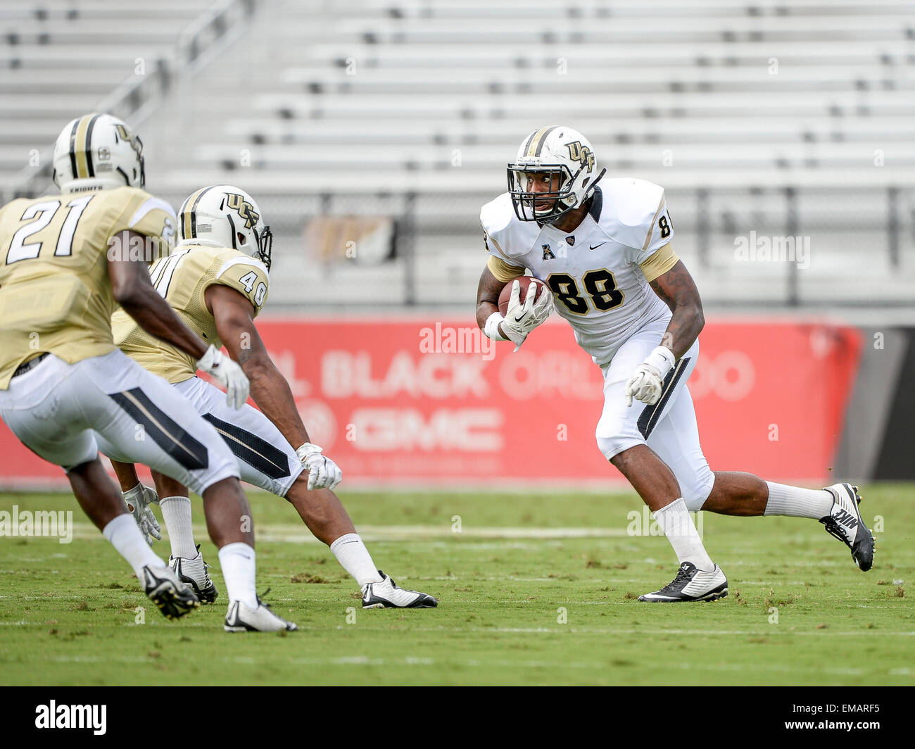Orlando, FL, USA. 18th Apr, 2015. UCF Knights wide receiver Jordan ...
