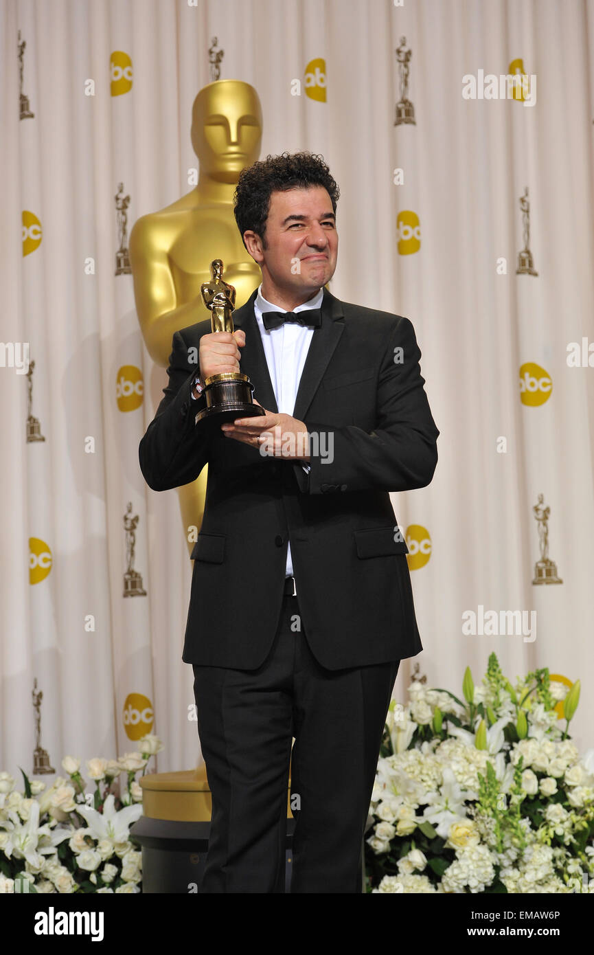 LOS ANGELES, CA - FEBRUARY 26, 2012: Ludovic Bource, winner for Best ...