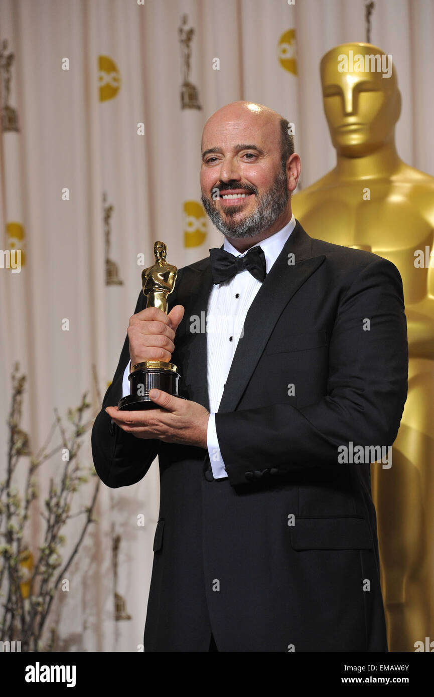 LOS ANGELES, CA - FEBRUARY 26, 2012: Mark Bridges, winner for Best ...