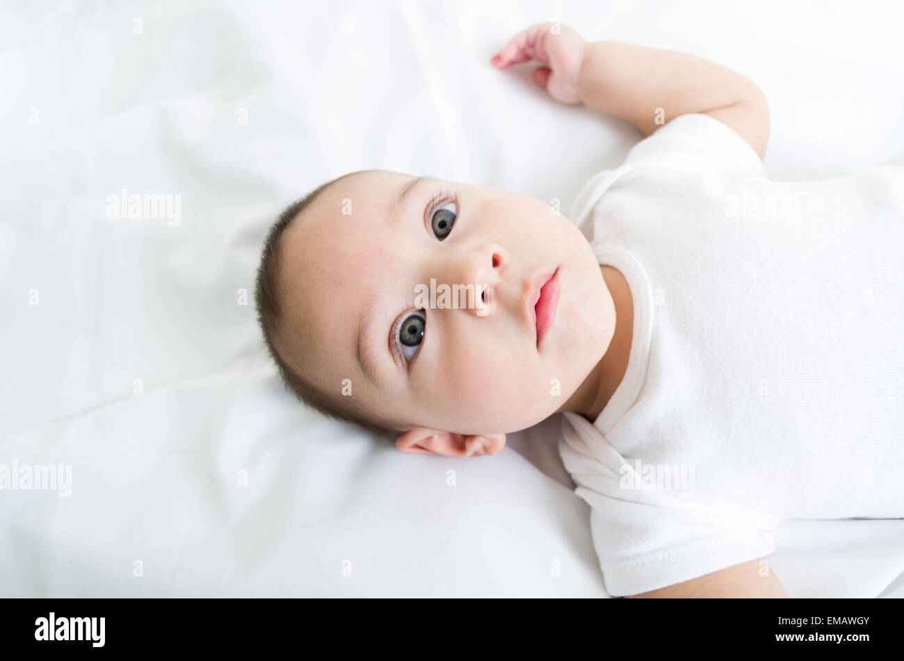 closeup portrait of sweet baby boy Stock Photo - Alamy