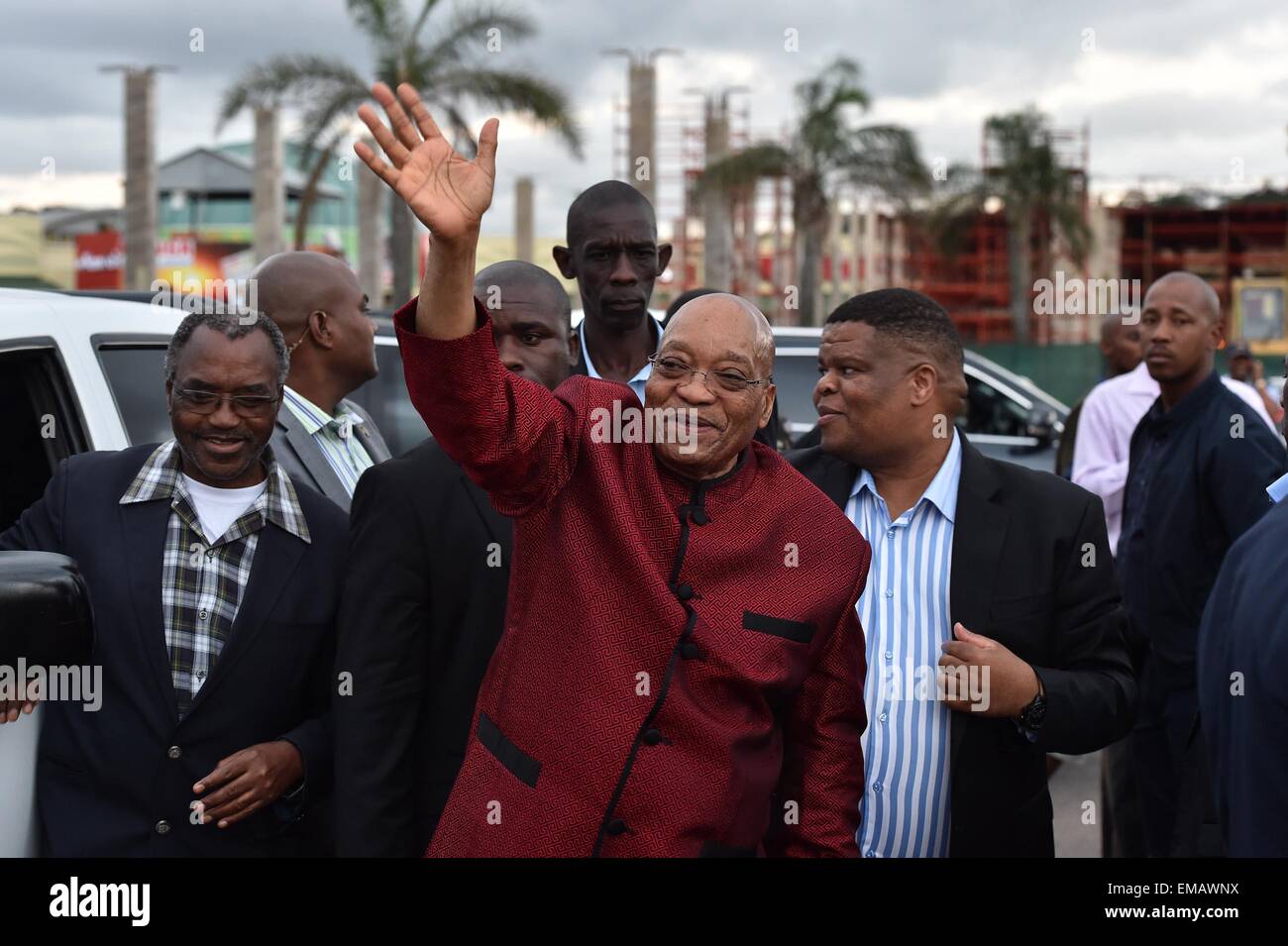 Durban, South Africa. 18th Apr, 2015. South Africa's President Jacob ...